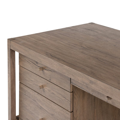 Joss & Main Hank Solid Wood Base Executive Desk | Wayfair