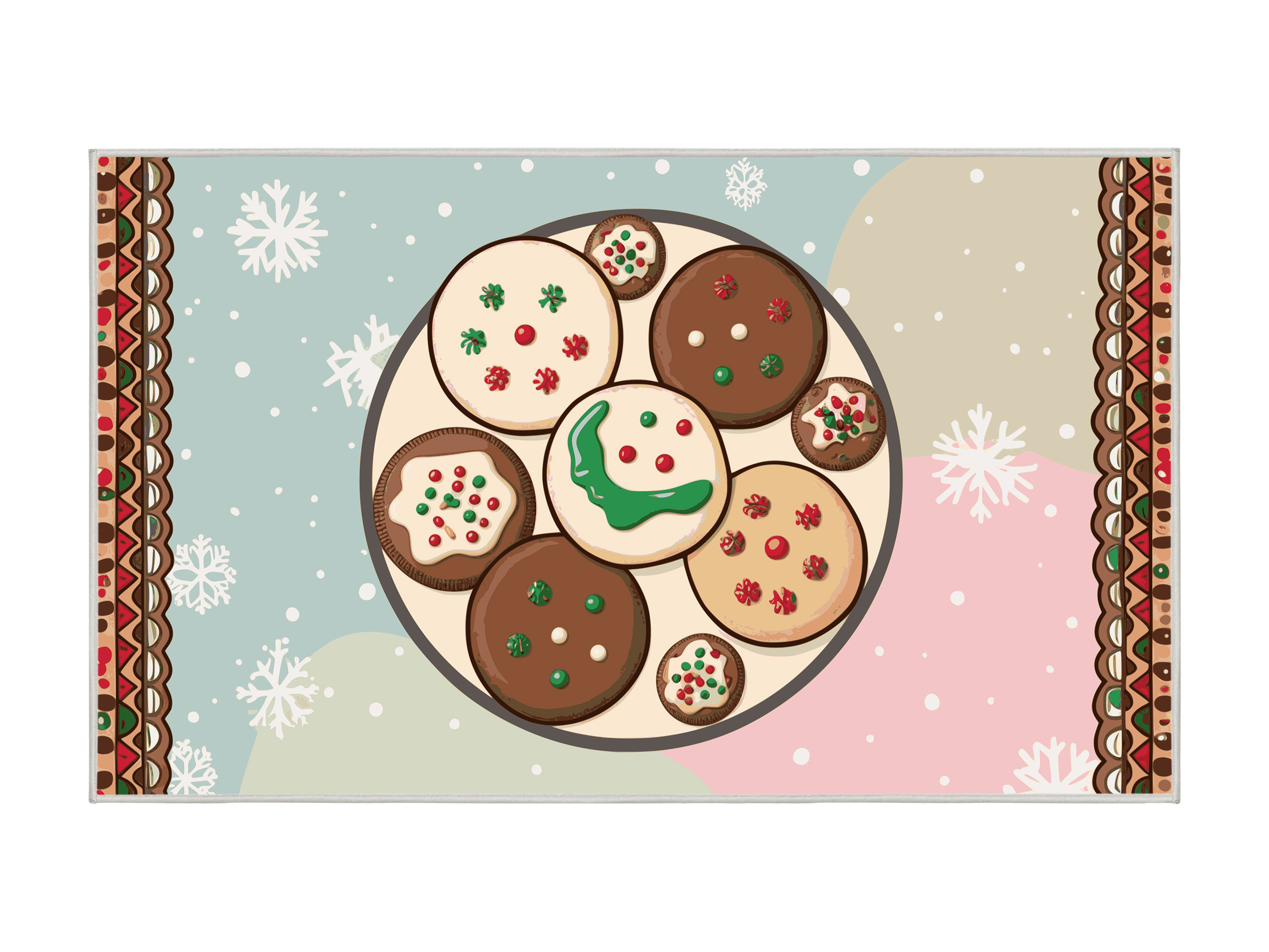 Ginza Six Washable Cookies Holiday Rug | Wayfair