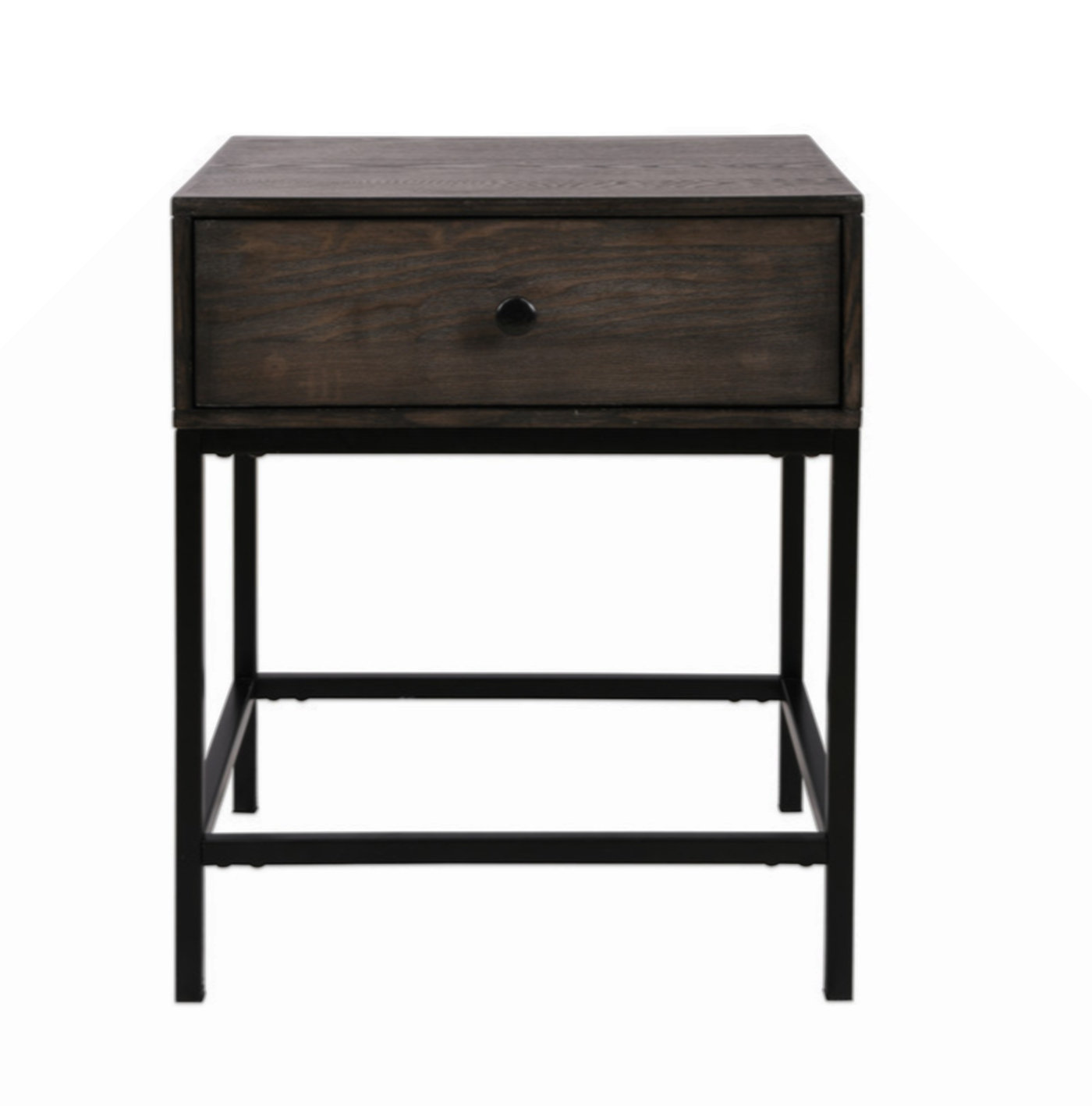 17 Stories Ava 20" MDF End Table With Charging Ports Metal Base | Wayfair