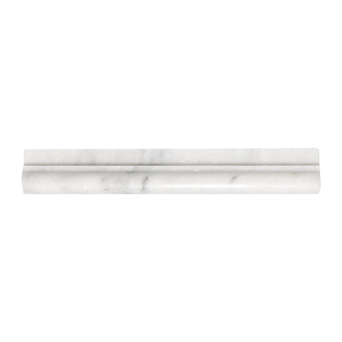 Seven Seas Collection Imperial 12" x 2" Marble Chair Rail Tile Trim in ...
