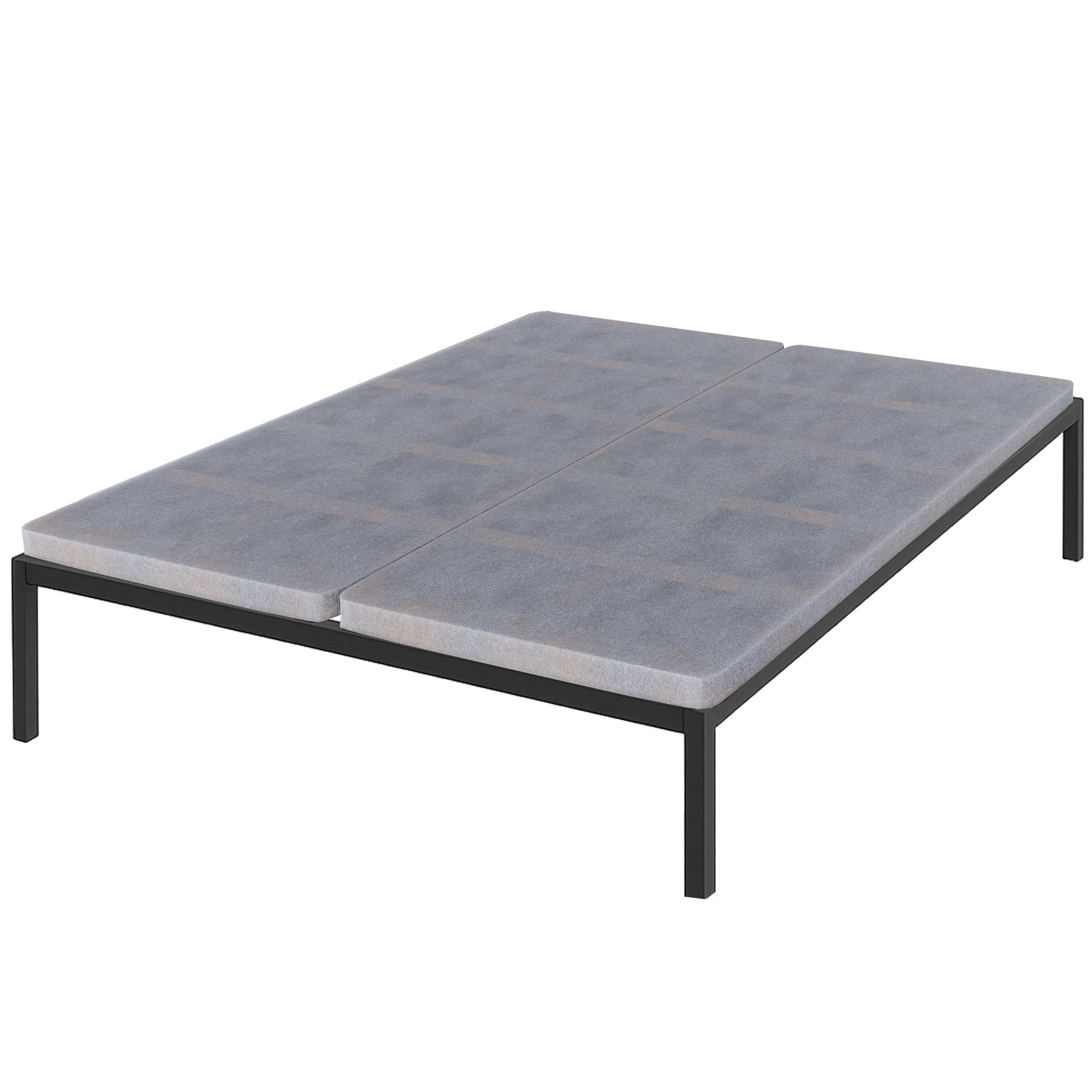 White Noise 1.5" Split Wooden Bunkie Board / Slats for Mattress and Bed ...