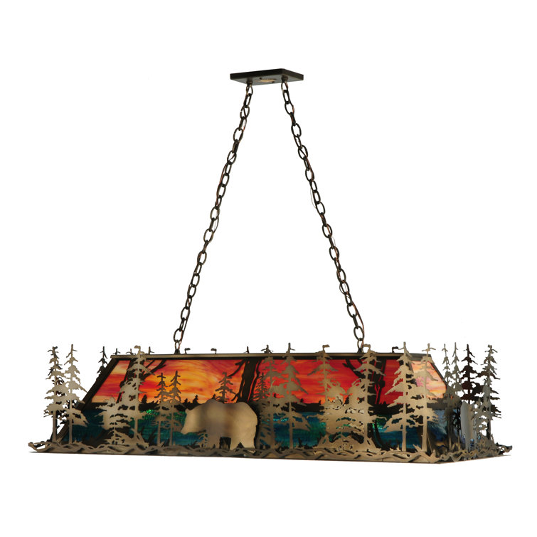 Meyda Lighting 9 - Light Antique Copper Pool Table Lights Pendant | Wayfair