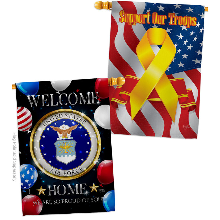 Breeze Decor Double Sided 40'' H x 28'' W Polyester House Flag | Wayfair