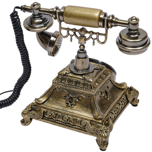 House of Hampton® Vintage Rotary Handset Decorative Telephone & Reviews ...