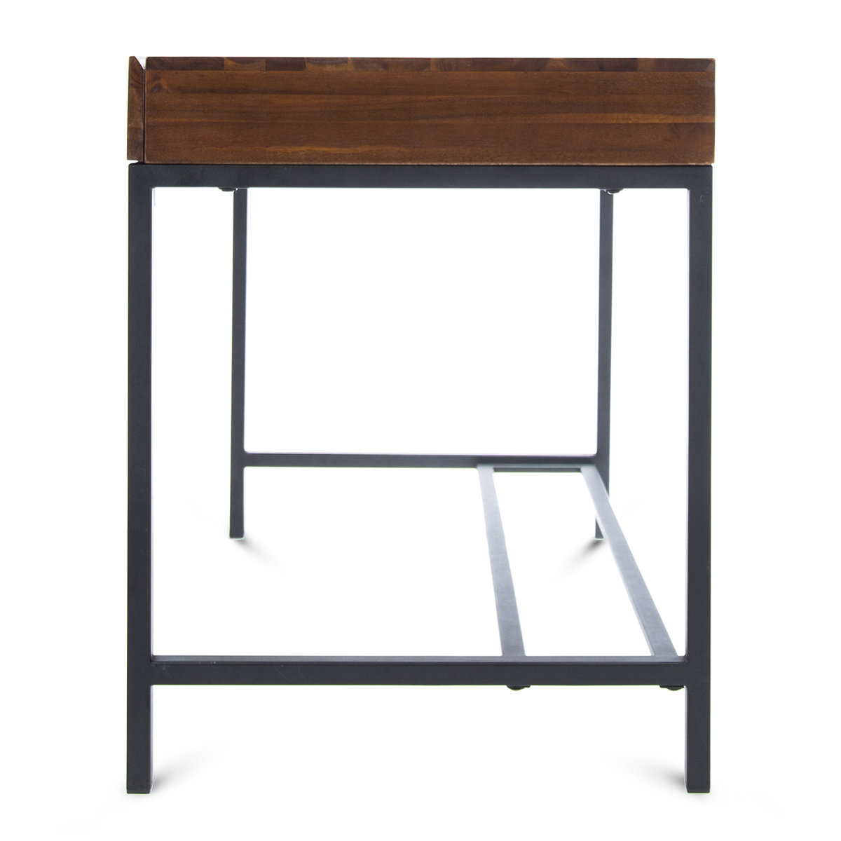 17 Stories Modern Writing Desk with Dual Storage Drawers and Industrial ...