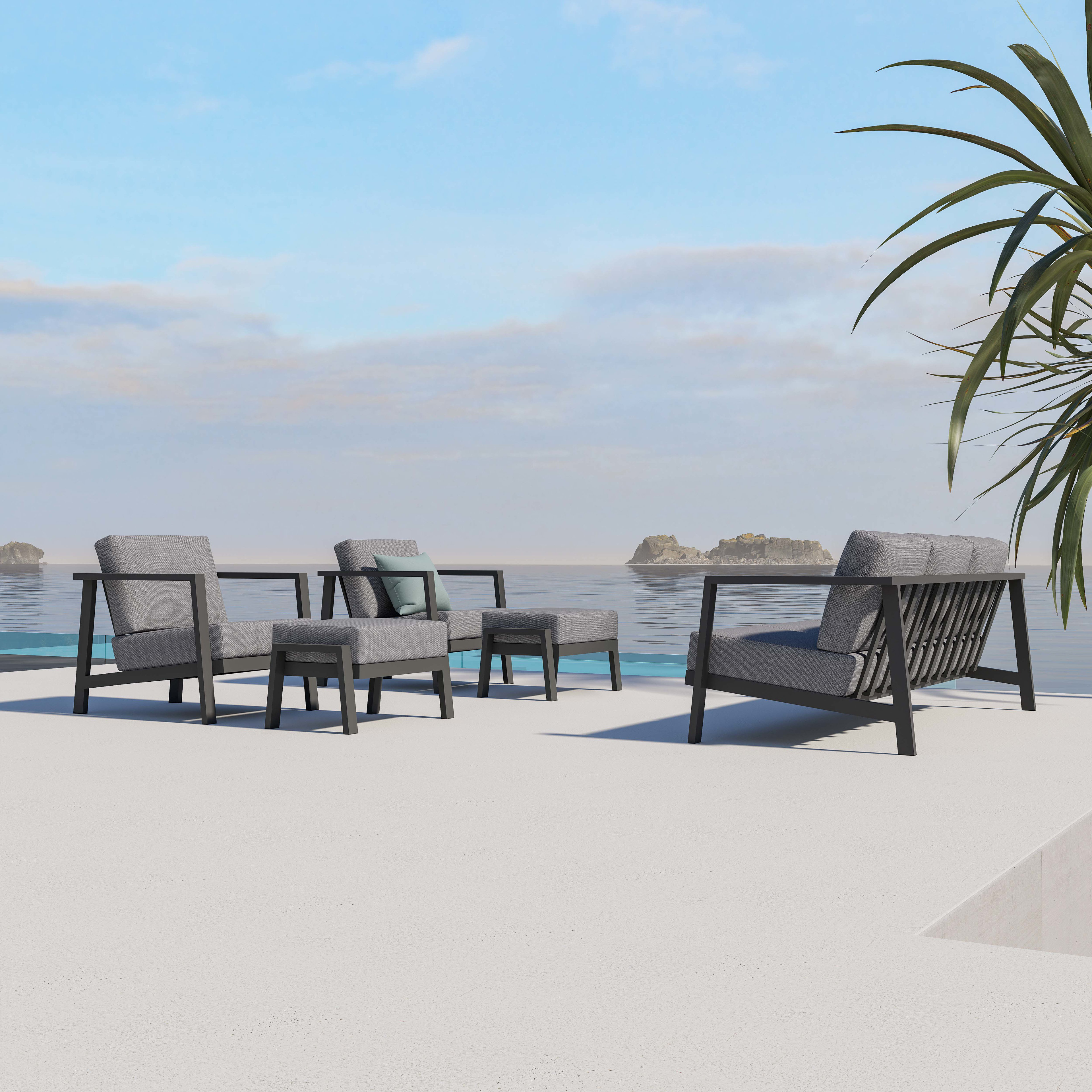 Birch Lane™ Pindall 5-Piece Deep Seating Set - Wayfair Canada