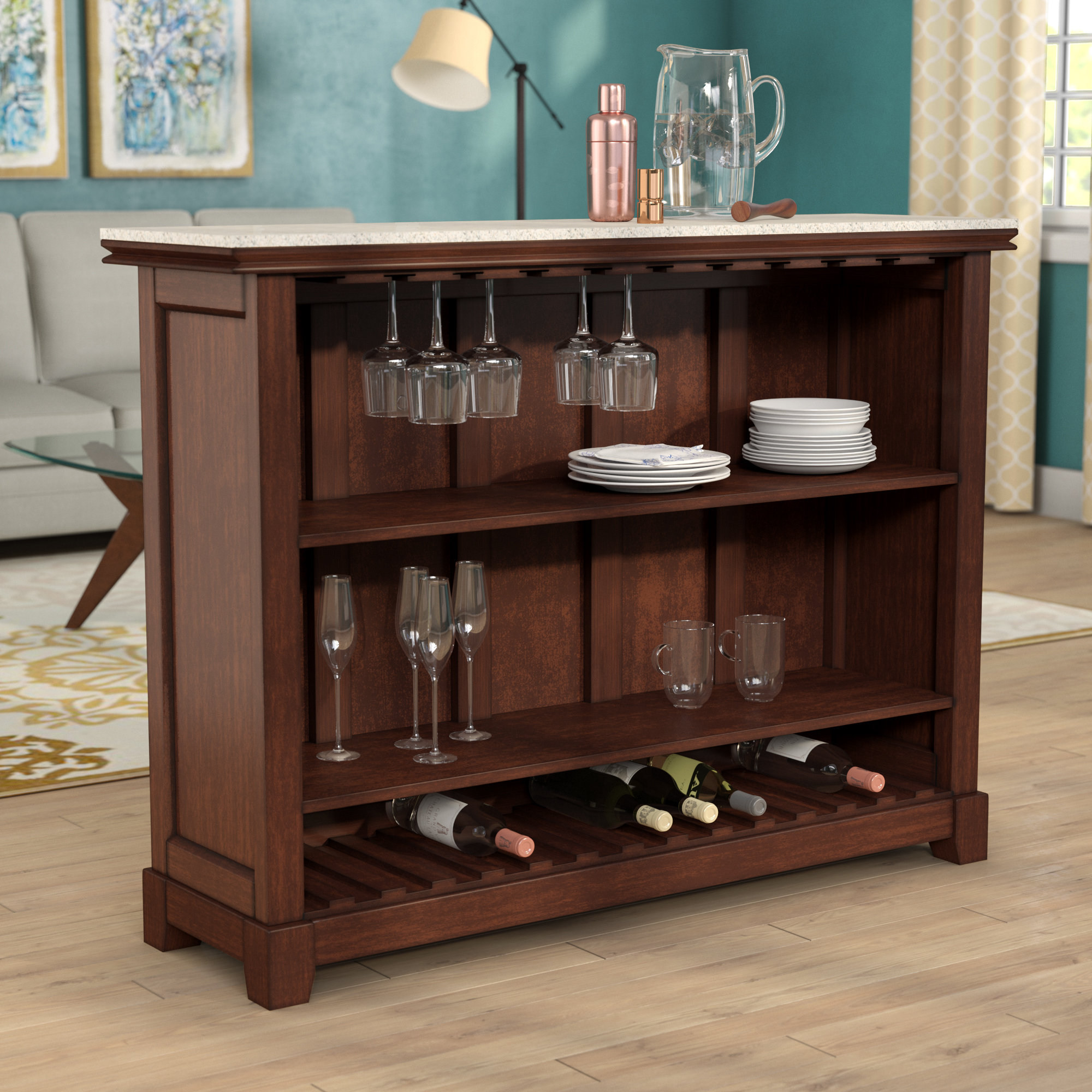 Lark Manor™ Elbridge Bar Cabinet & Reviews | Wayfair