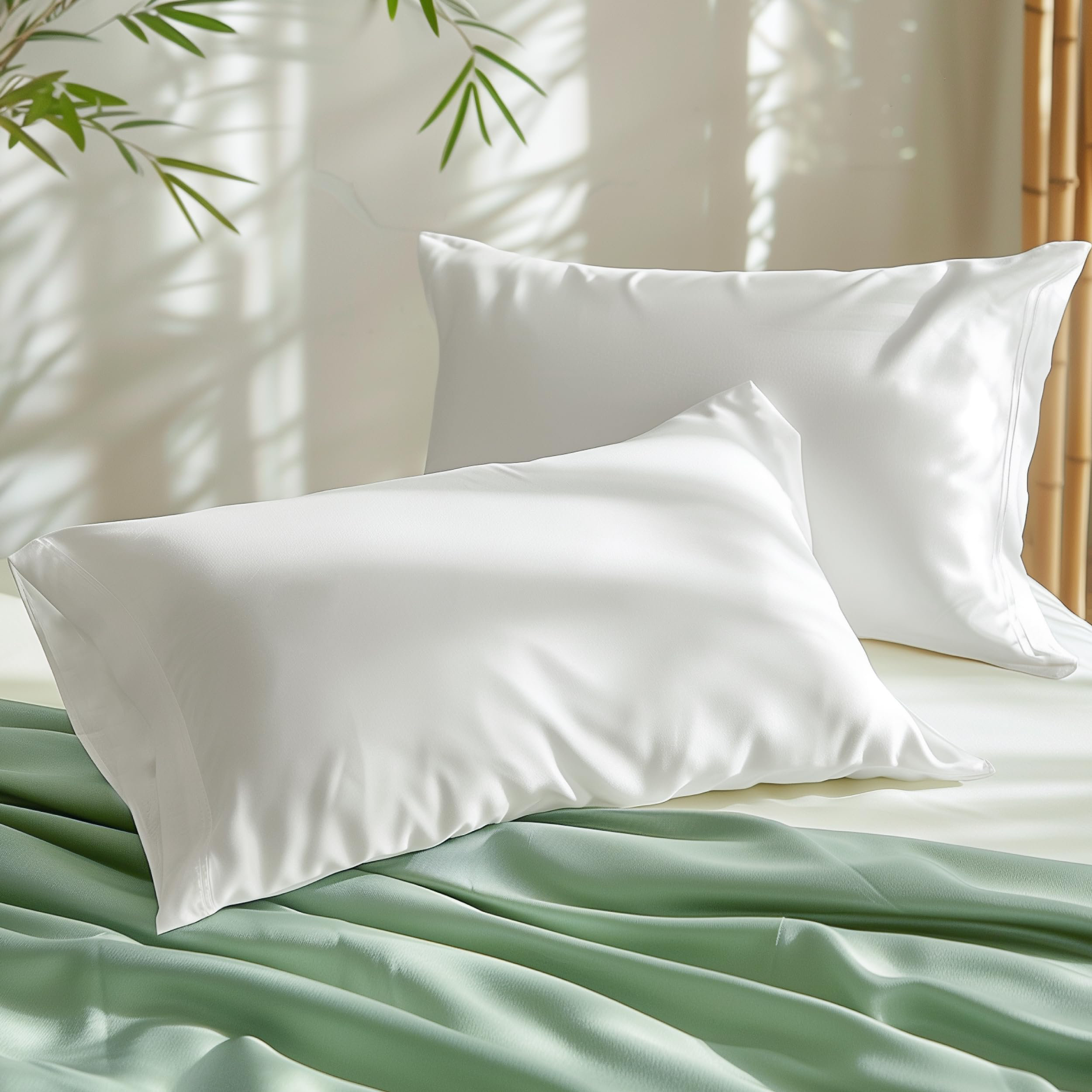 Bedsure Pillow Cases Queen Size Set Of 2 - Polyester & Rayon Derived ...