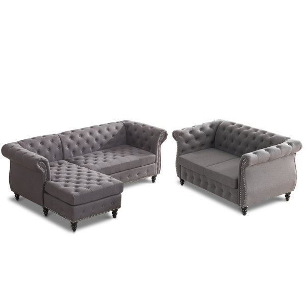 Astoria Grand 2 - Piece Chesterfield Sofa Living Room Set | Wayfair