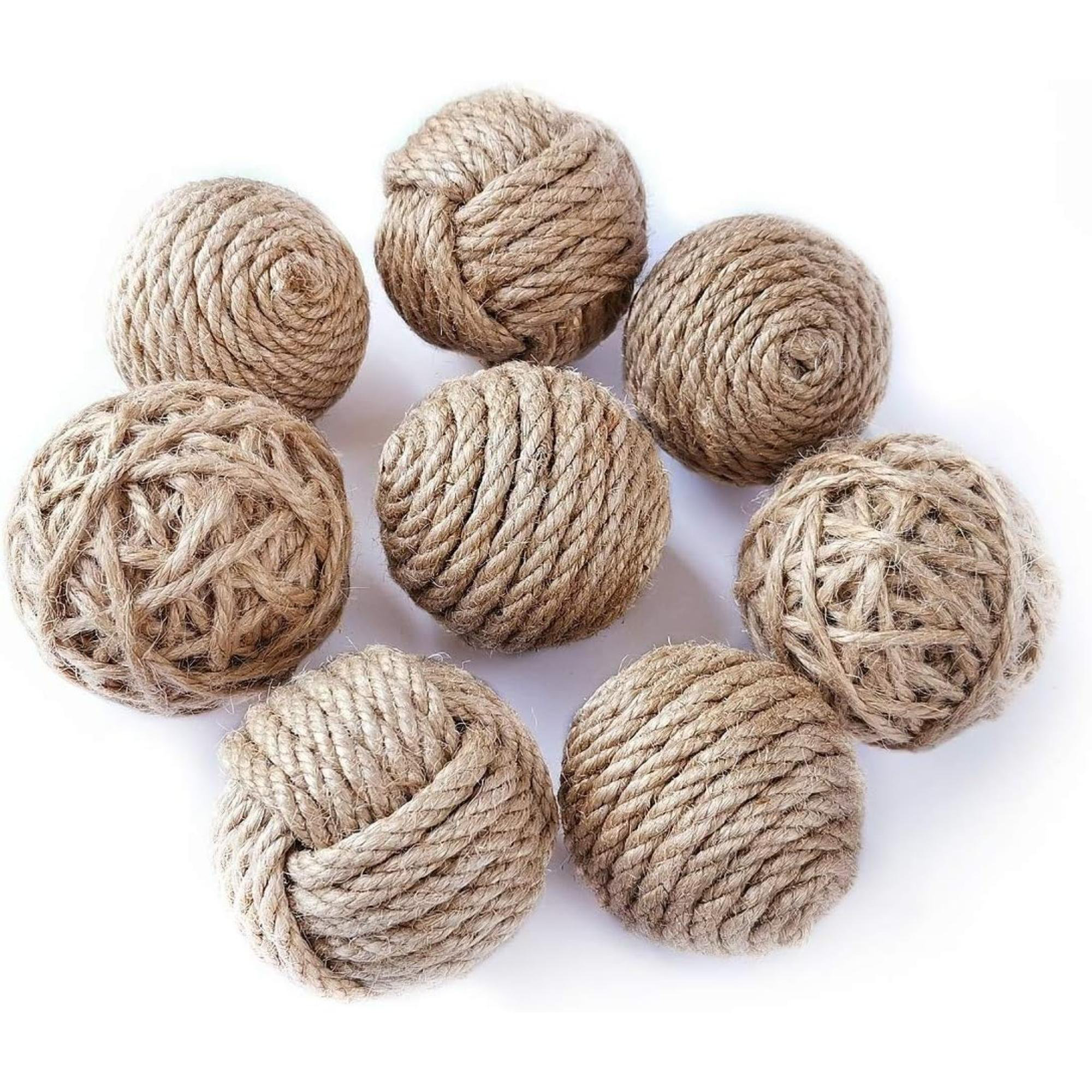 Ophelia & Co. Rustic Jute Orbs Set Of 8 Farmhouse Decorative Balls For ...