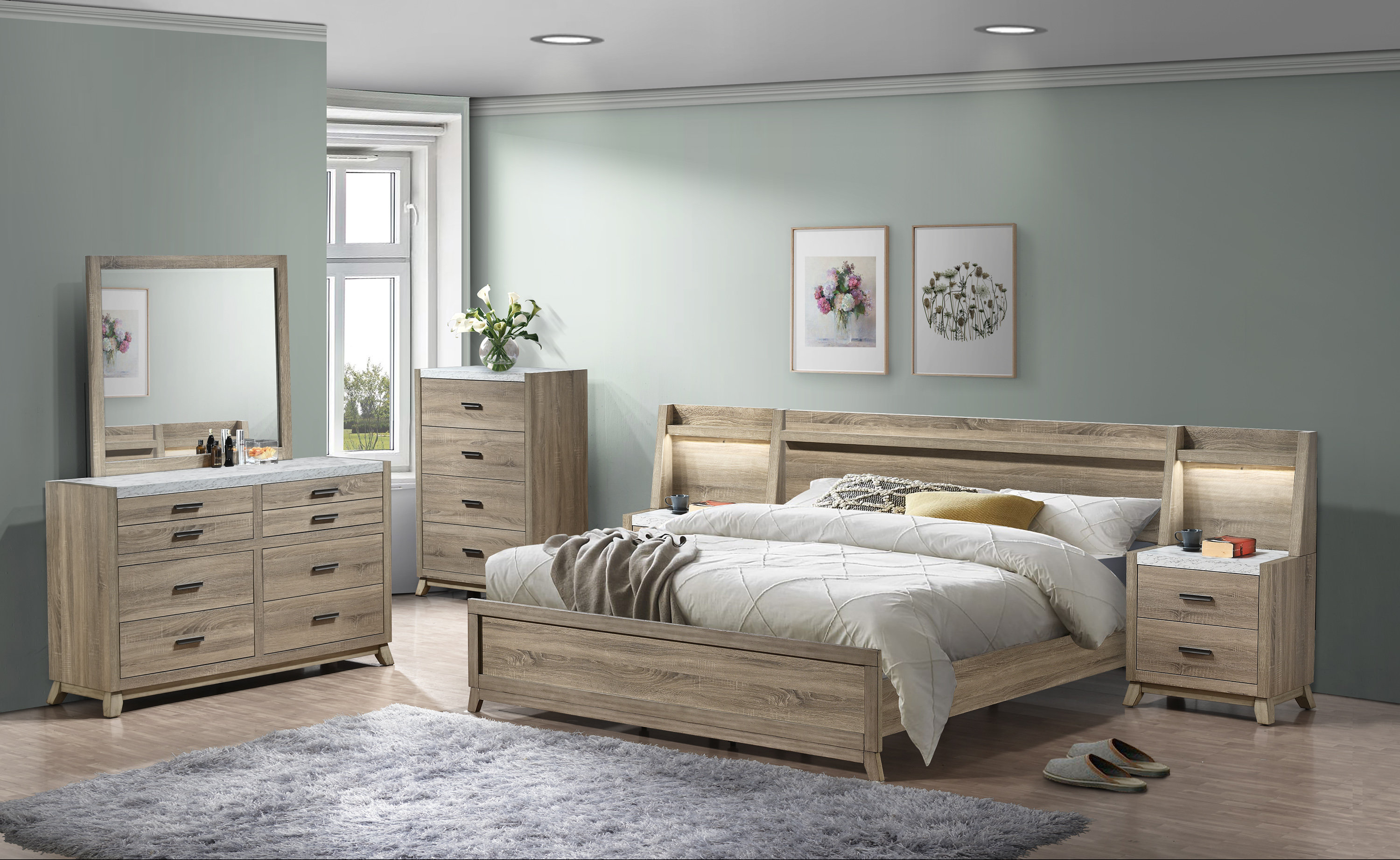 Union Rustic Kymberleigh Light Brown Panel Bedroom Set - Wayfair Canada