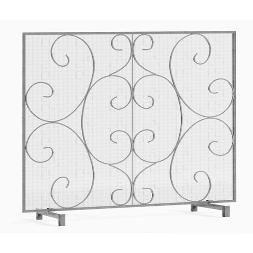 Silver Fireplace Screens You'll Love | Wayfair
