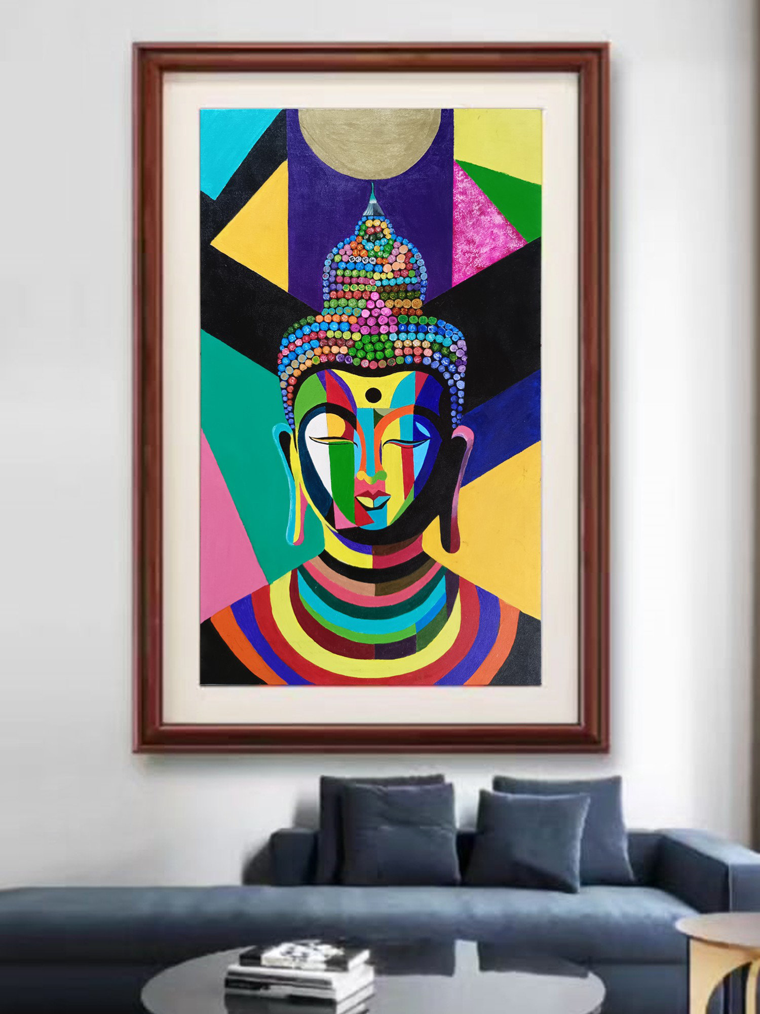 Exotic India The Colorful Buddha | Acrylic Art By Neeta Panchal | With ...