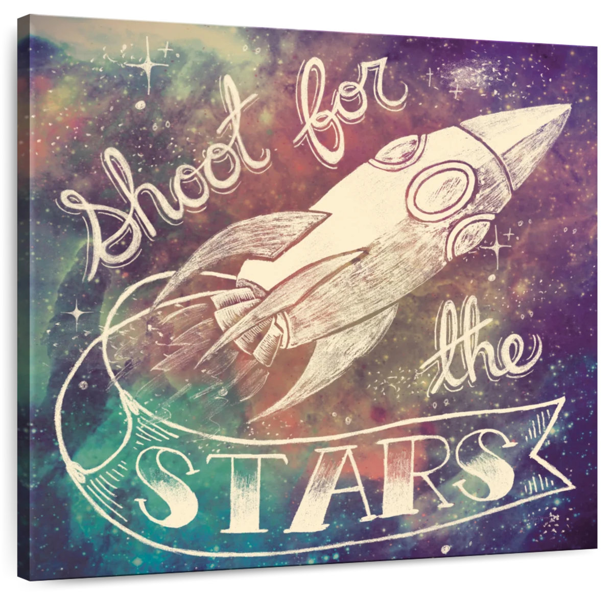 Ebern Designs Tergel Universe Galaxy Shoot For The Stars | Wayfair