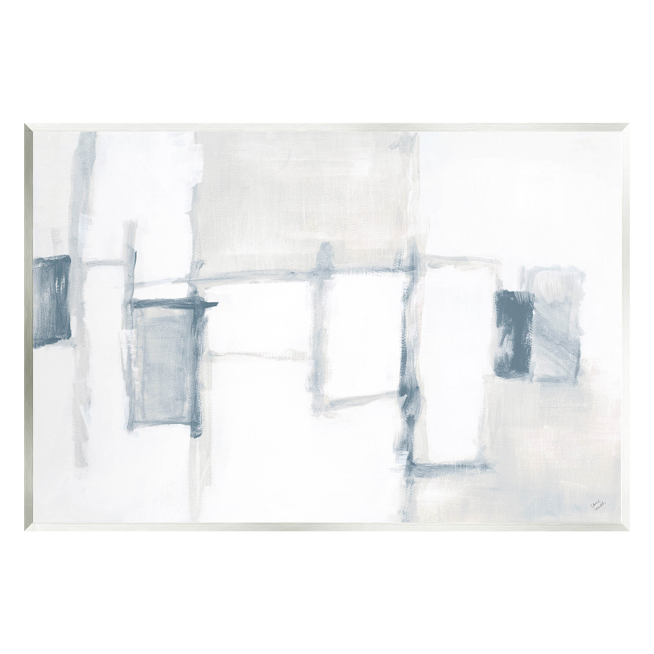 Stupell Industries Soft Modern Geometric Arrangement Wall Plaque Art By ...