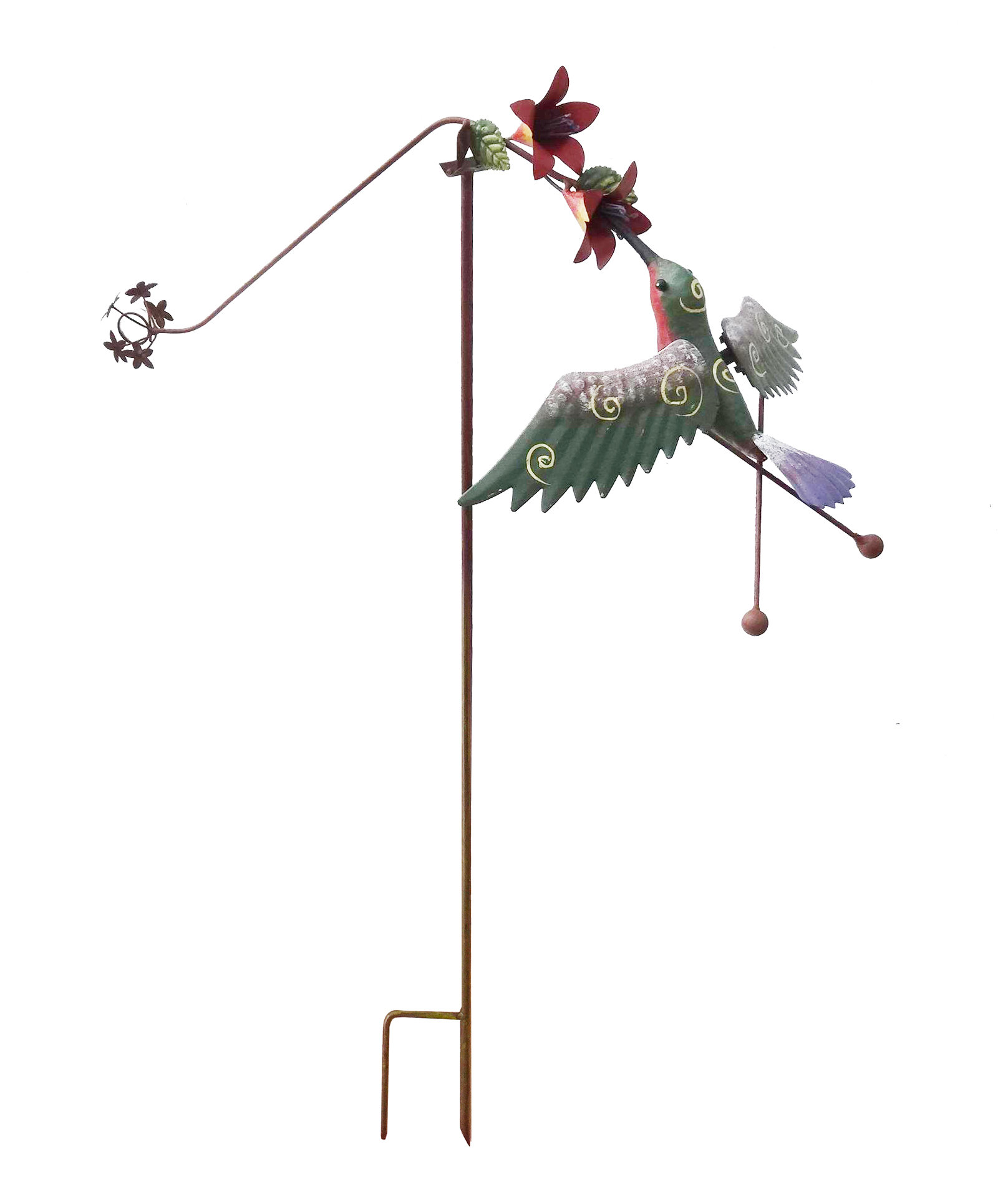 August Grove Benigna Rustic Hummingbird Balancer Garden Stake & Reviews ...