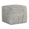 Simpli Home Nate 18"W Upholstered Cotton Square Pouf | Wayfair