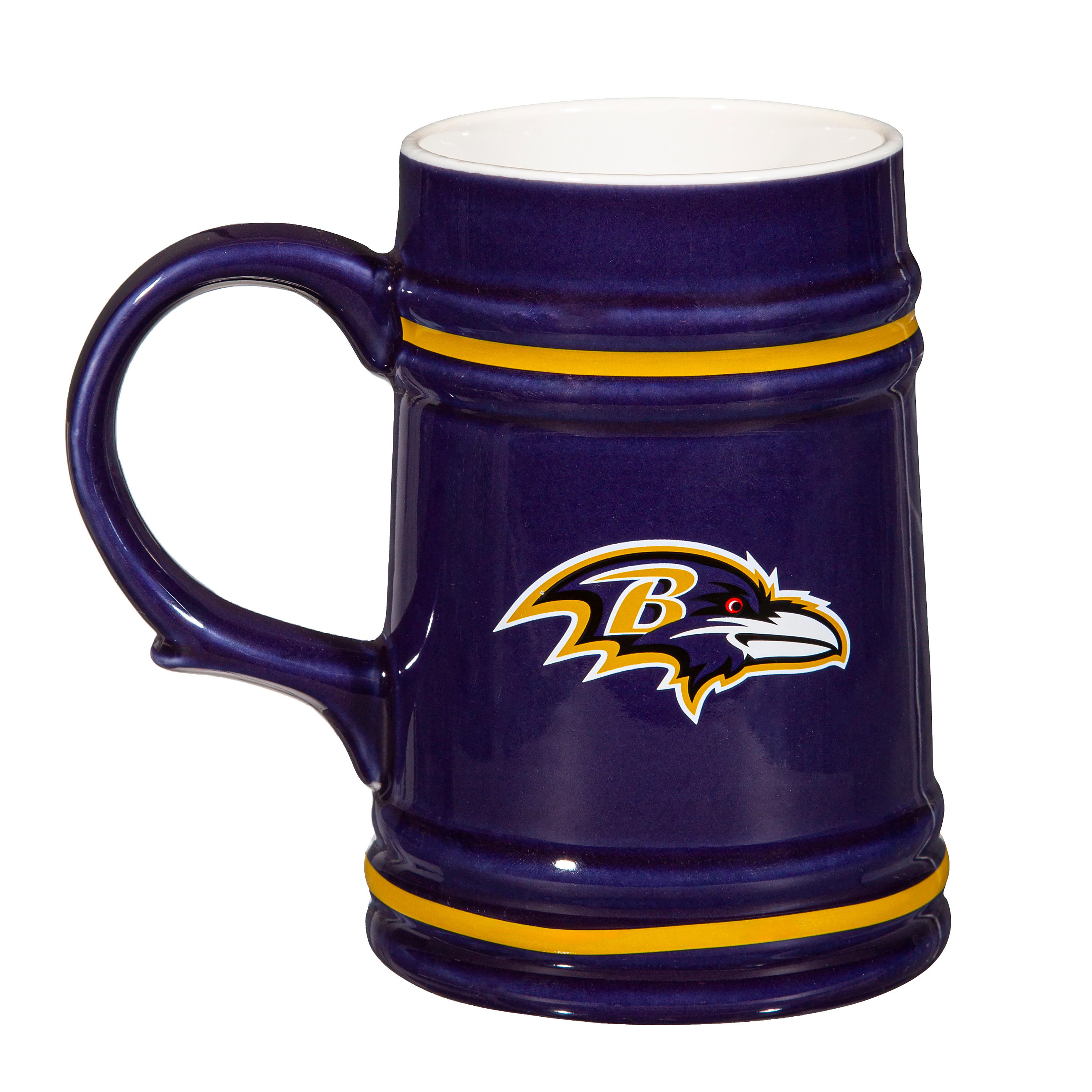 Ebern Designs Baltimore Ravens Ceramic Stein Cup, 24oz | Wayfair