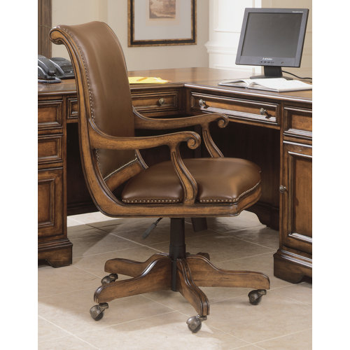 Executive Genuine Leather Office Chairs You'll Love | Wayfair