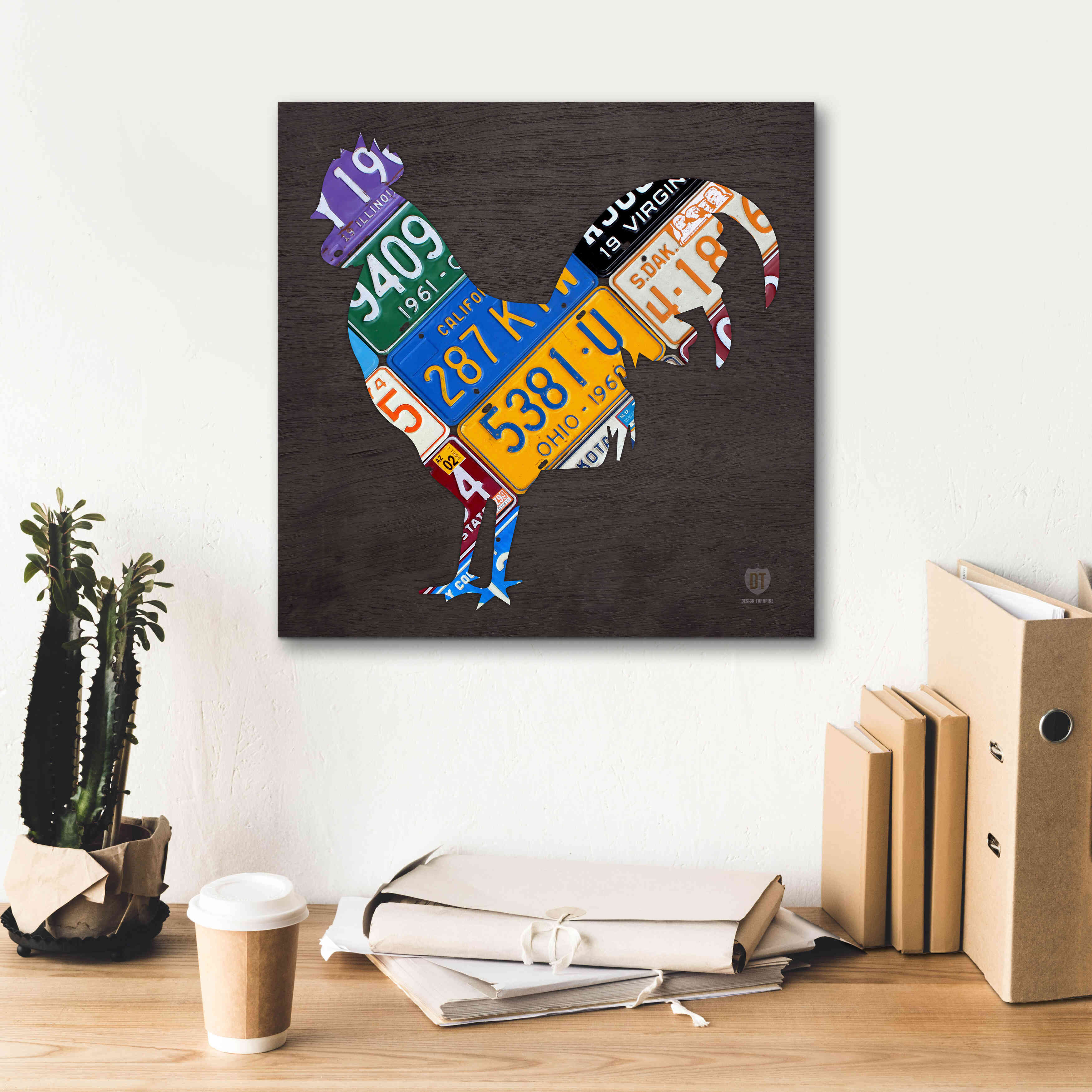 Epic Graffiti 'License Plate Art Rooster' By Desig " License Plate Art ...