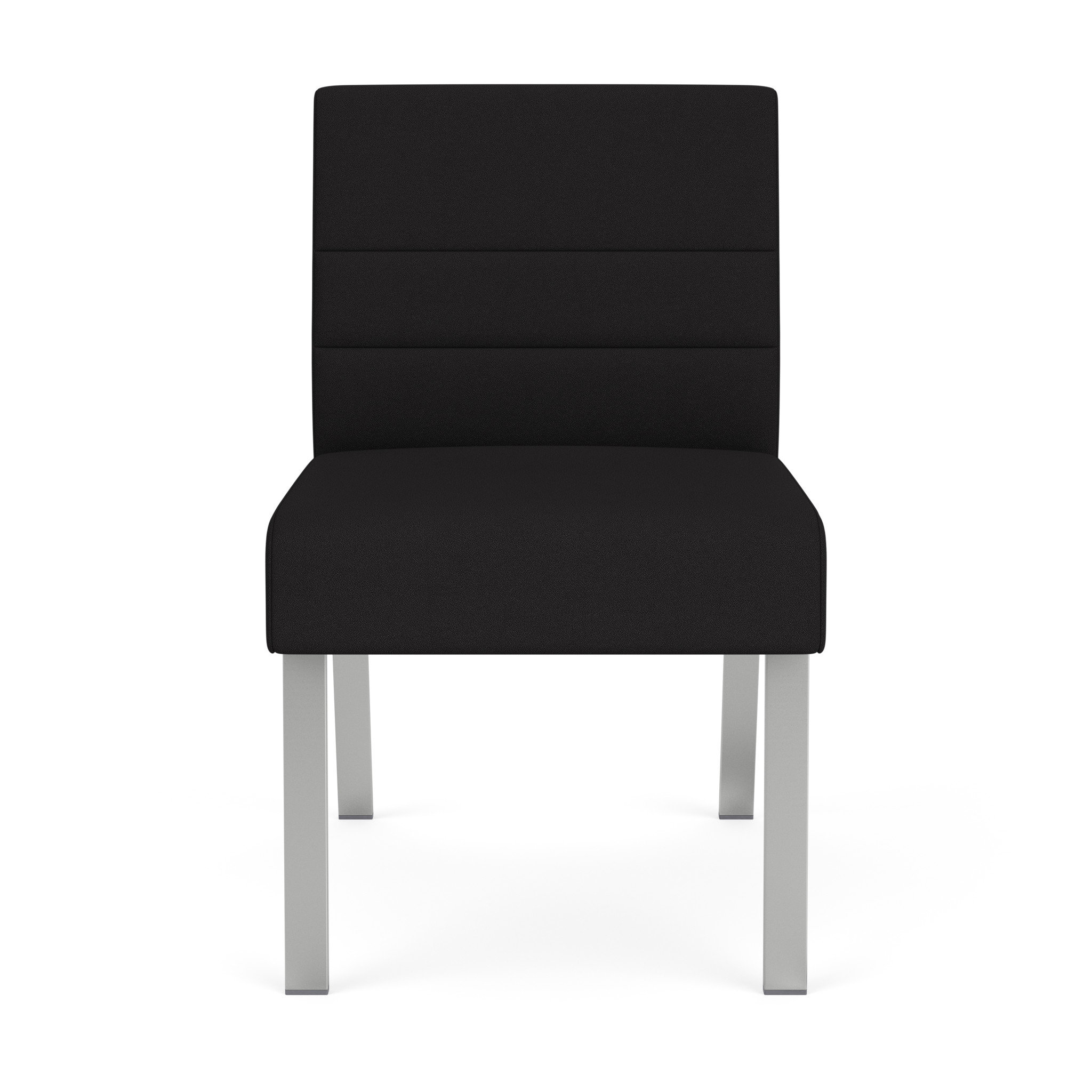 Lesro Waterfall Waiting Reception Armless Guest Chair Metal Frame | Wayfair