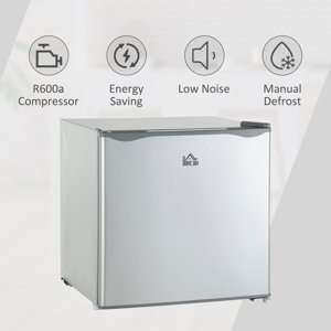 HomCom Mini Freezer Countertop, 1.1 Cu.Ft Compact Upright Freezer With ...