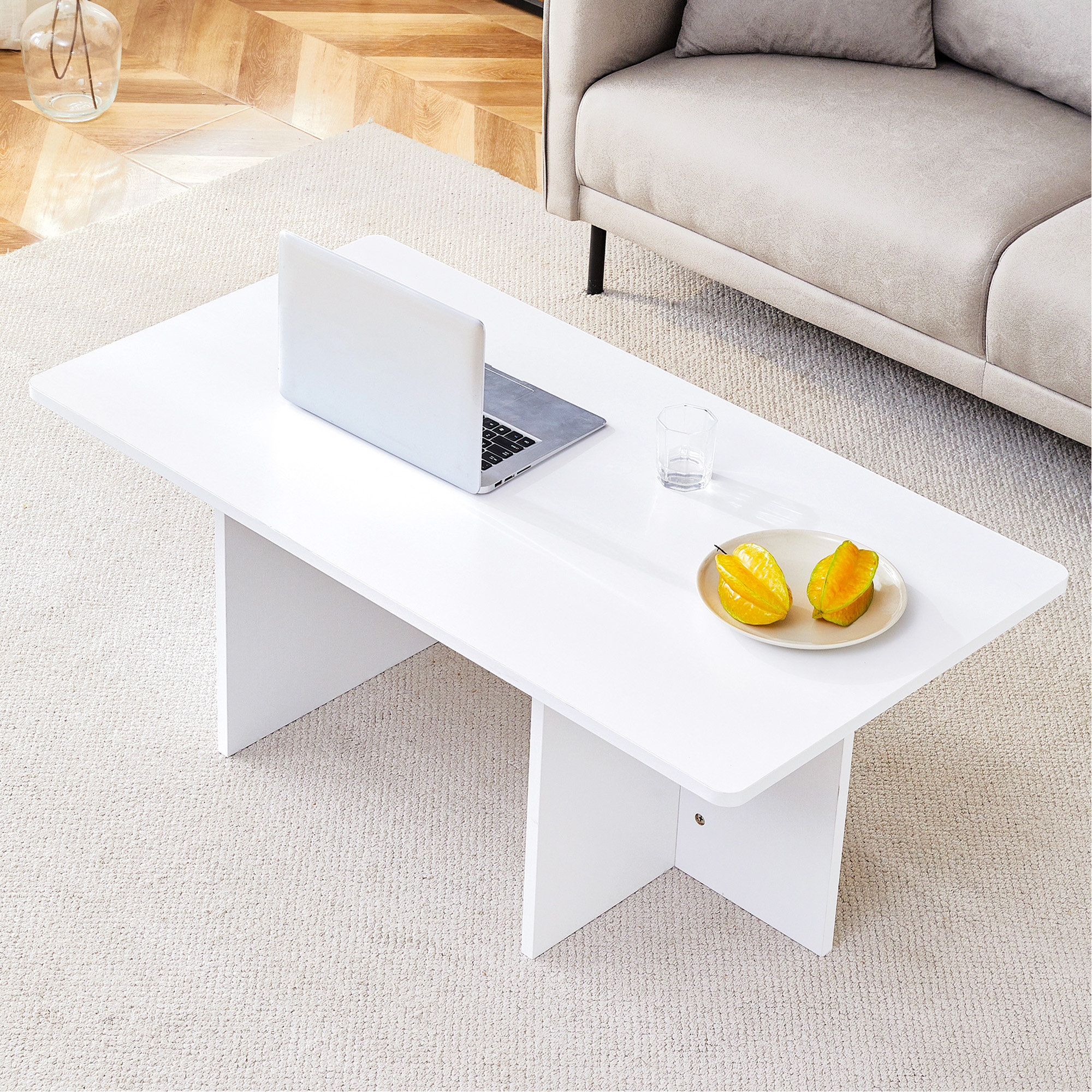 Ebern Designs A Modern And Practical Coffee Table. The Coffee Table Is ...