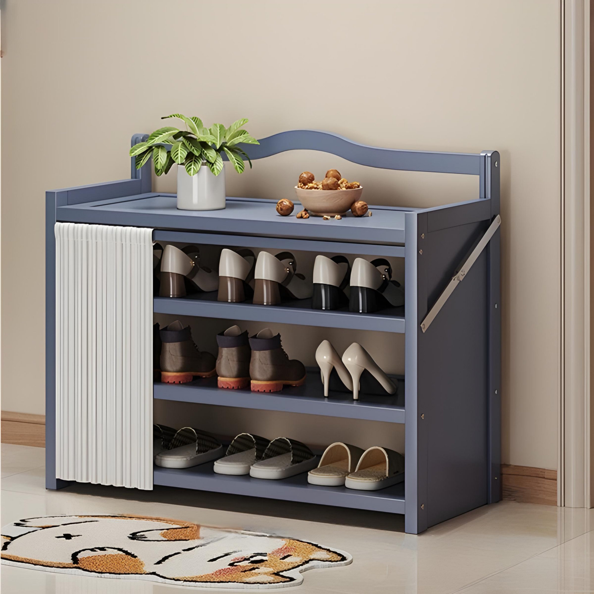 Red Barrel Studio® Folding Shoe Rack For Household Indoor Multi-Layer ...