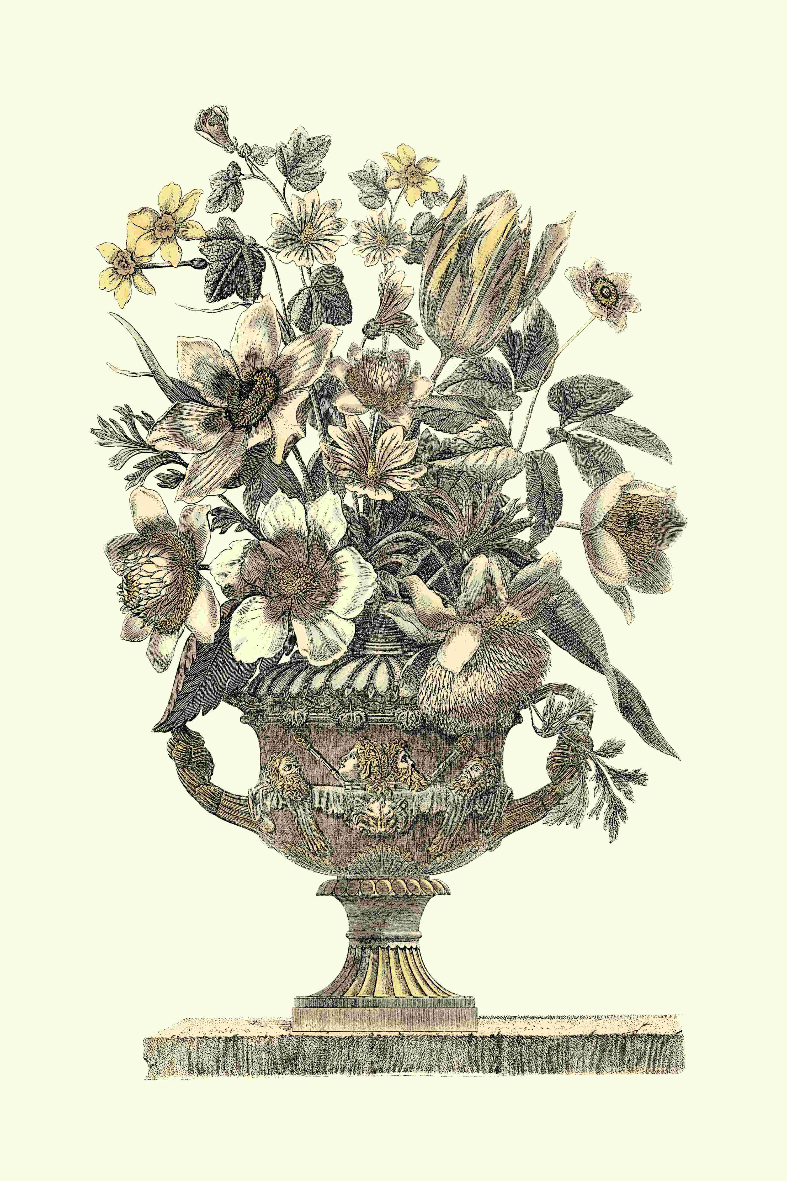 Canora Grey Flowers In An Urn I (Sepia) - Wayfair Canada