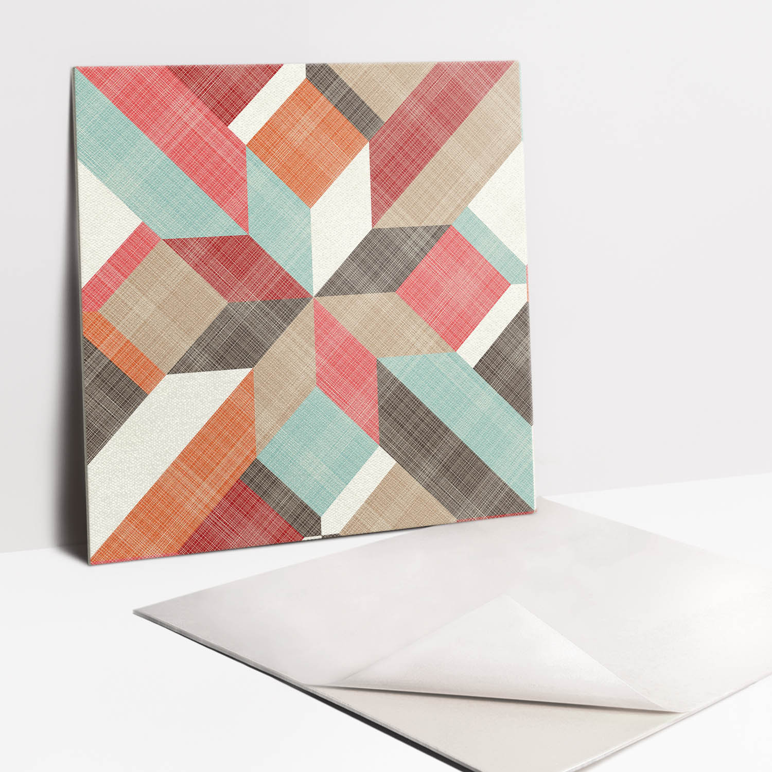 Ivy Bronx Chapen 30 x 30cm PVC Tile in White | Wayfair.ie