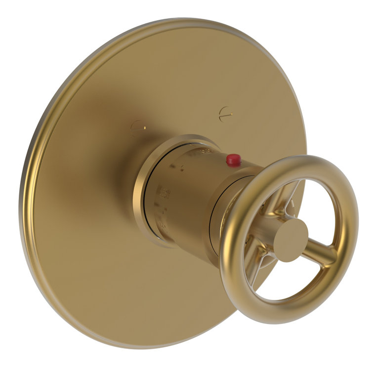 Newport Brass Slater 3/4" Round Thermostatic Trim Plate With Handle ...