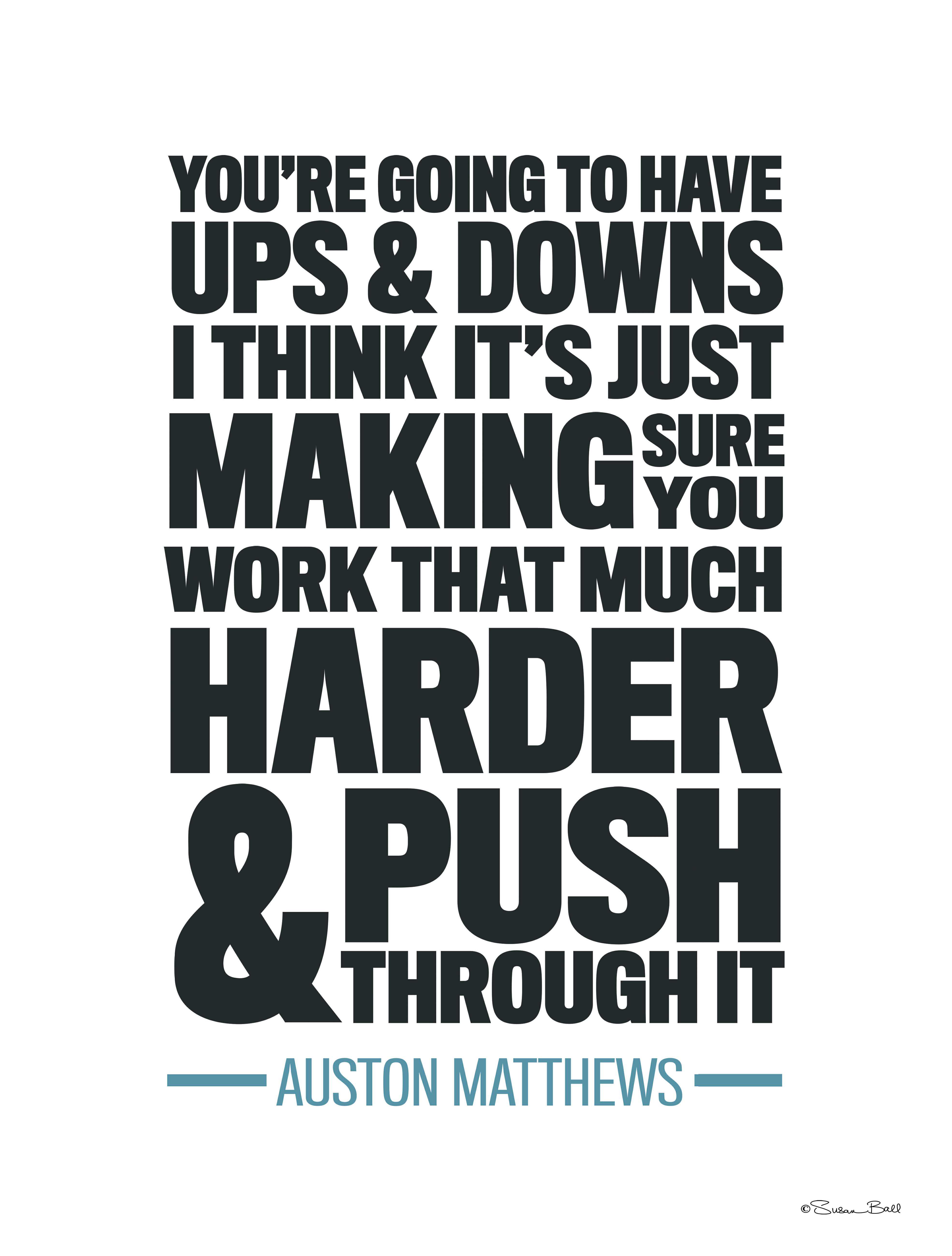 Trinx Push Through it - Wrapped Canvas Textual Art | Wayfair