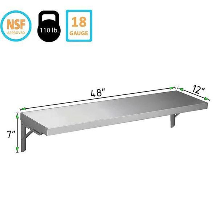Rebrilliant Makeva Stainless Steel Ceiling Mounted Rack | Wayfair