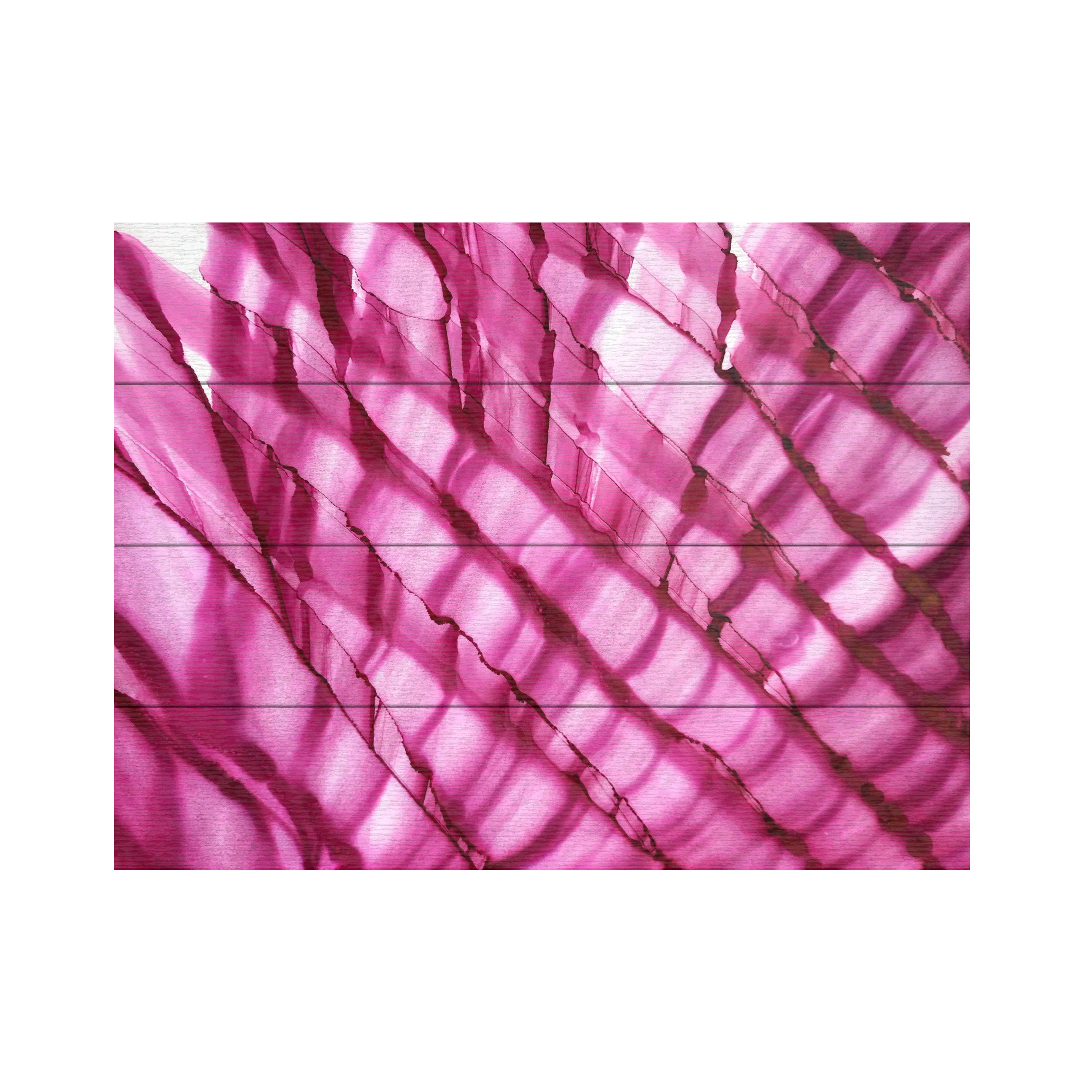 Wrought Studio™ Raspberry Ripple Horizontal On Wood Print | Wayfair