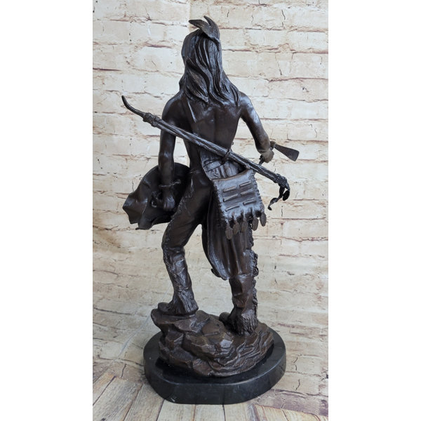 Foundry Select Native American Indian Warrior W/ Tomahawk - Bronze ...