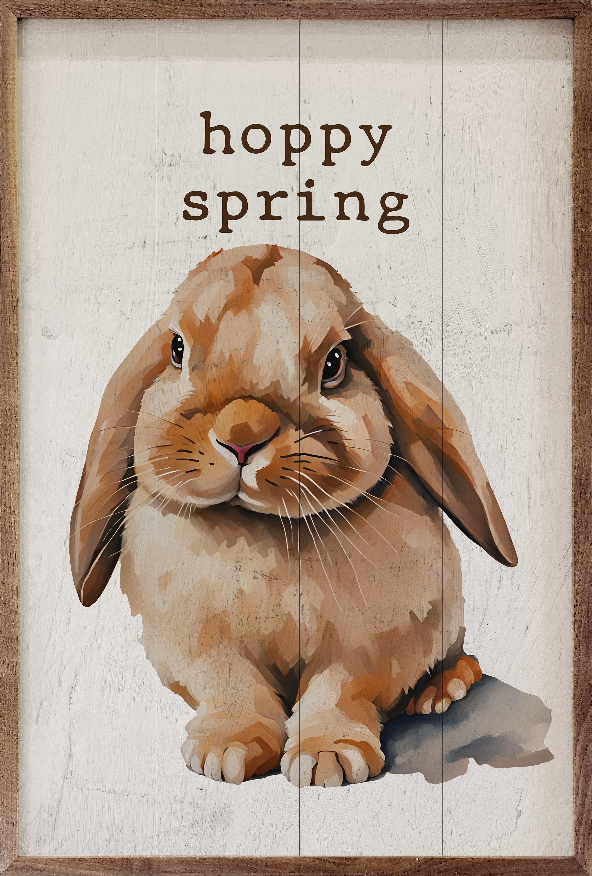 Trinx Hoppy Spring Floppy Ear Bunny White | Wayfair