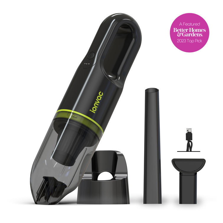 ionvac Cordless Handheld Vacuum with USB Charging and Multiple Attachments