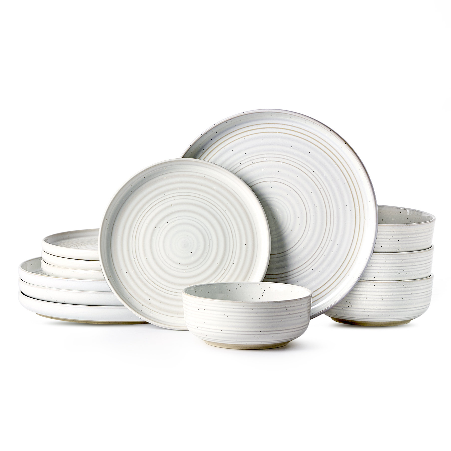 Lark Manor™ Constellation Plates And Bowls Sets, 12 Piece Dinnerware ...