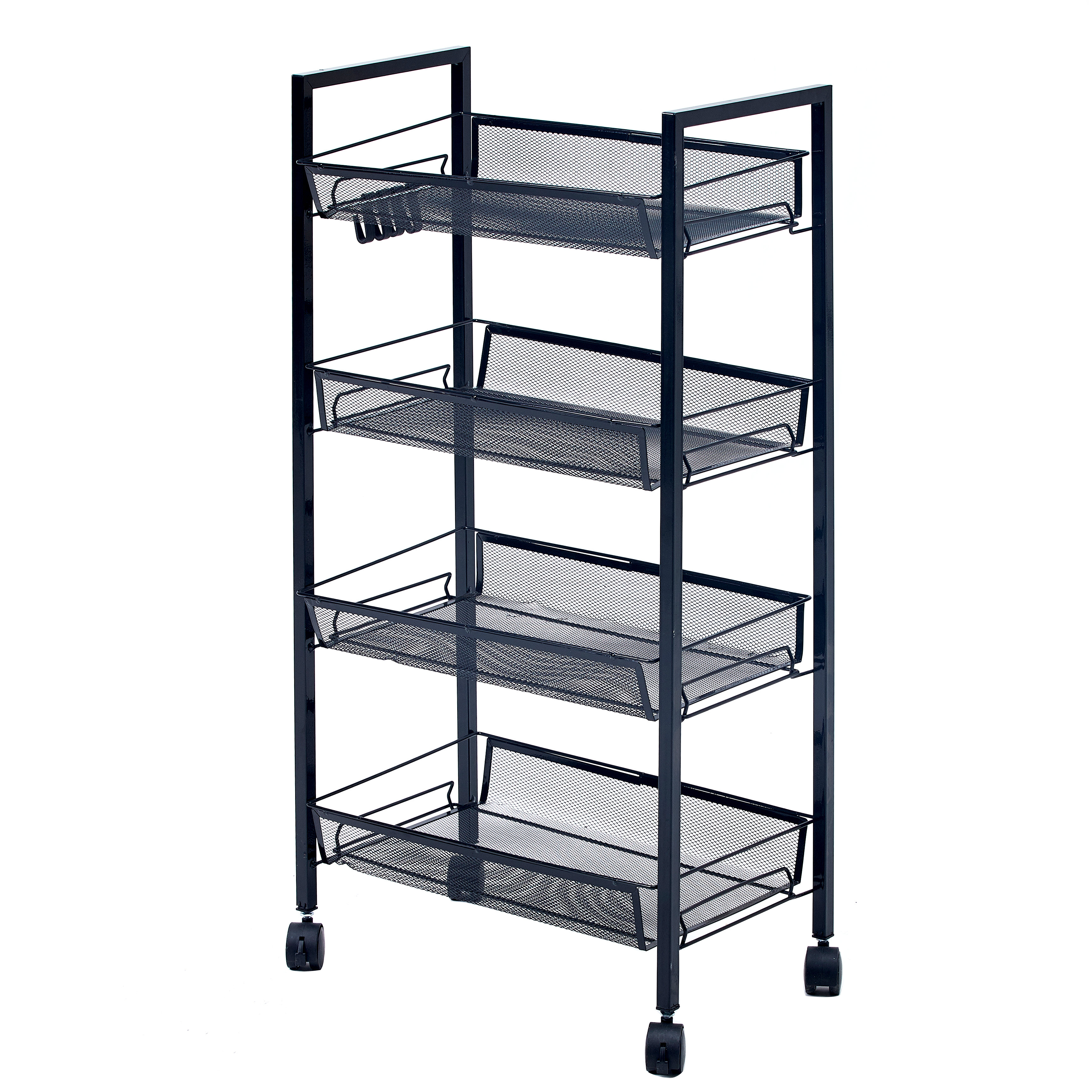 Porthos Home Cason 4-Tier Organization and Storage Utility Cart ...