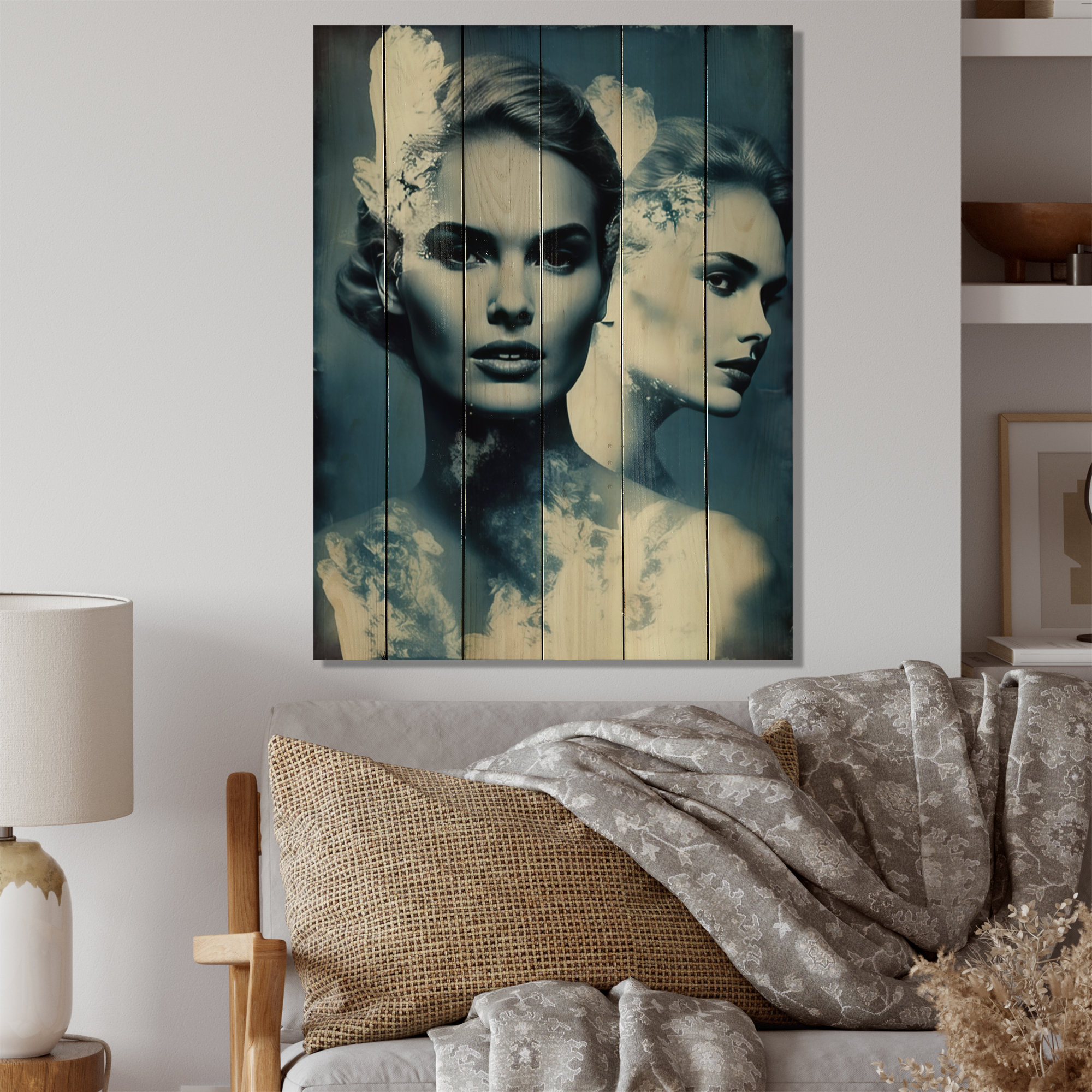 Mercer41 Adelaida Elaida Models Double Exposure in Vintage Blue II ...