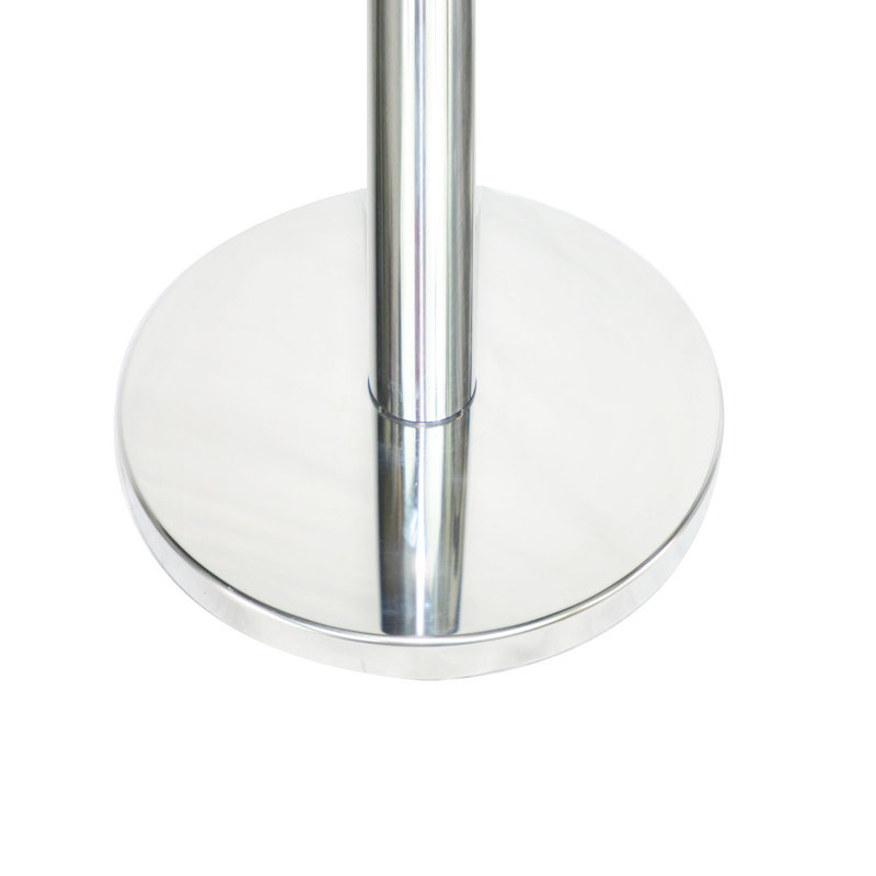VIP Crowd Control Rope Stanchion (2 Mirror Crown Top/Flat Base + 6 ...