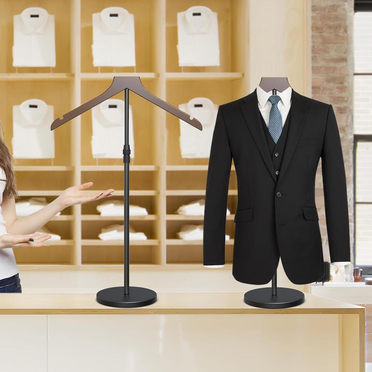 Rebrilliant 2 Pack Shirt Display Stand, 18-34 Inch Height Adjustable ...