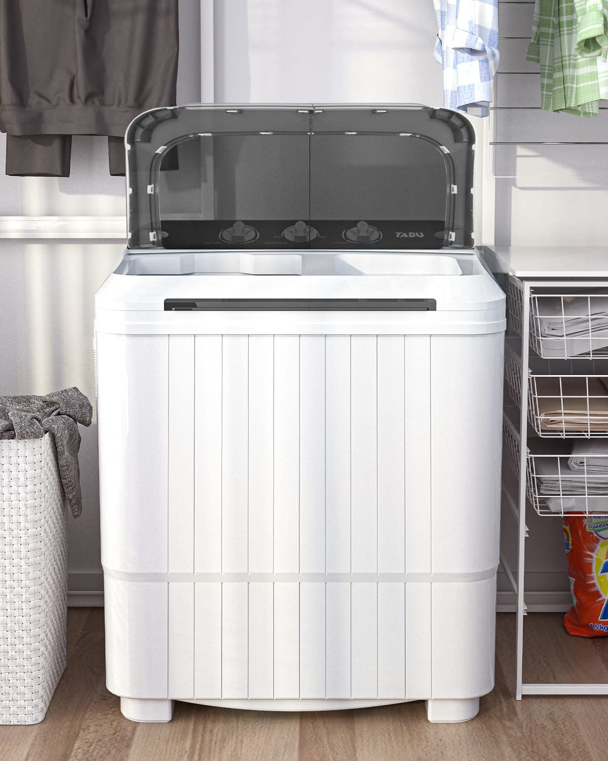 TABU Laveuse portative compacte 2 en 1 et essoreuse pour appartements ...