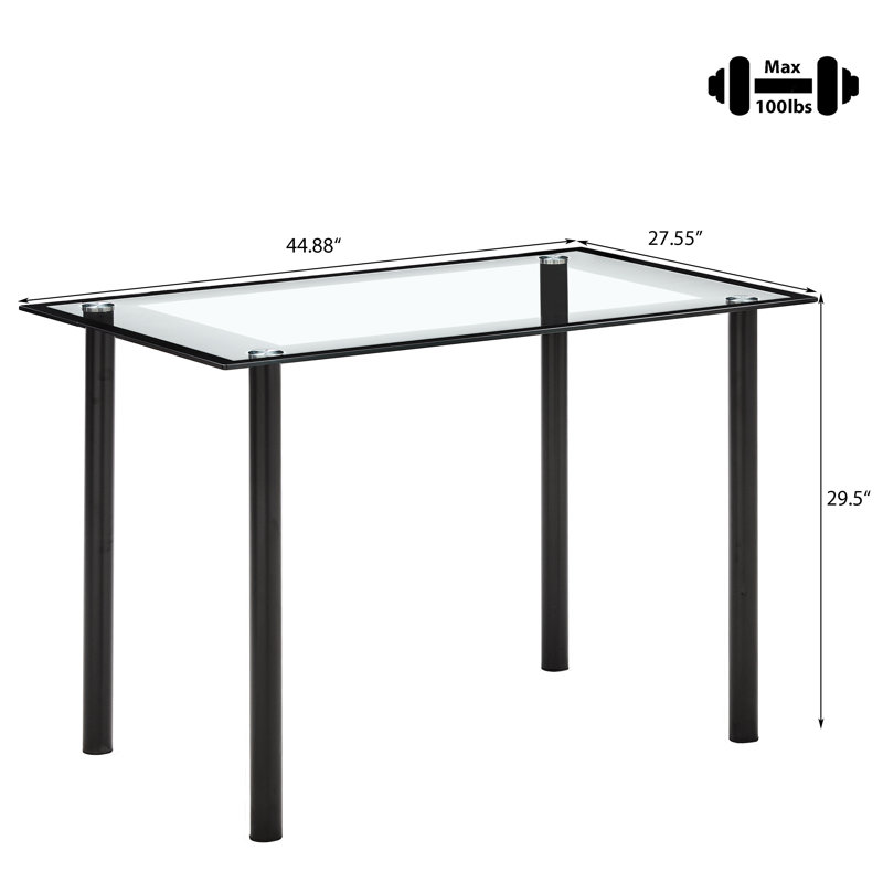 Latitude Run® 44.88" Dining Table & Reviews | Wayfair