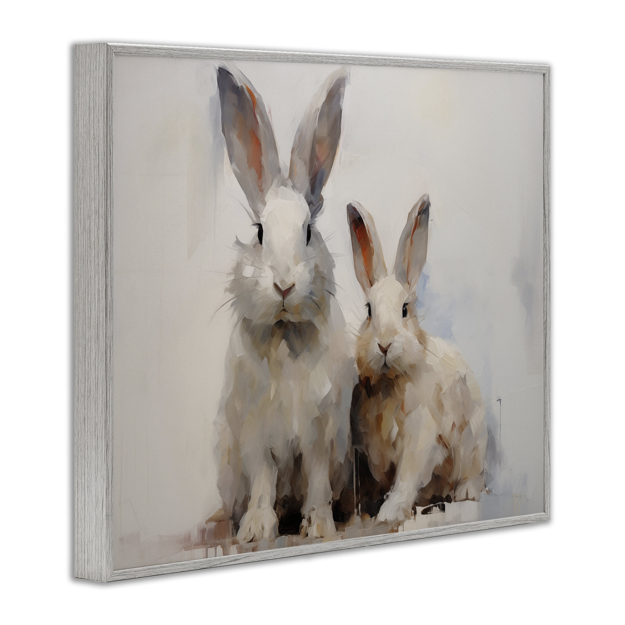 Ebern Designs Fluffy Spring Bunnies Giclee Art by Arlington Prints ...