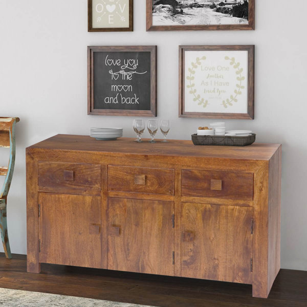 Union Rustic Quinton 135cm Solid Wood Sideboard & Reviews | Wayfair.co.uk