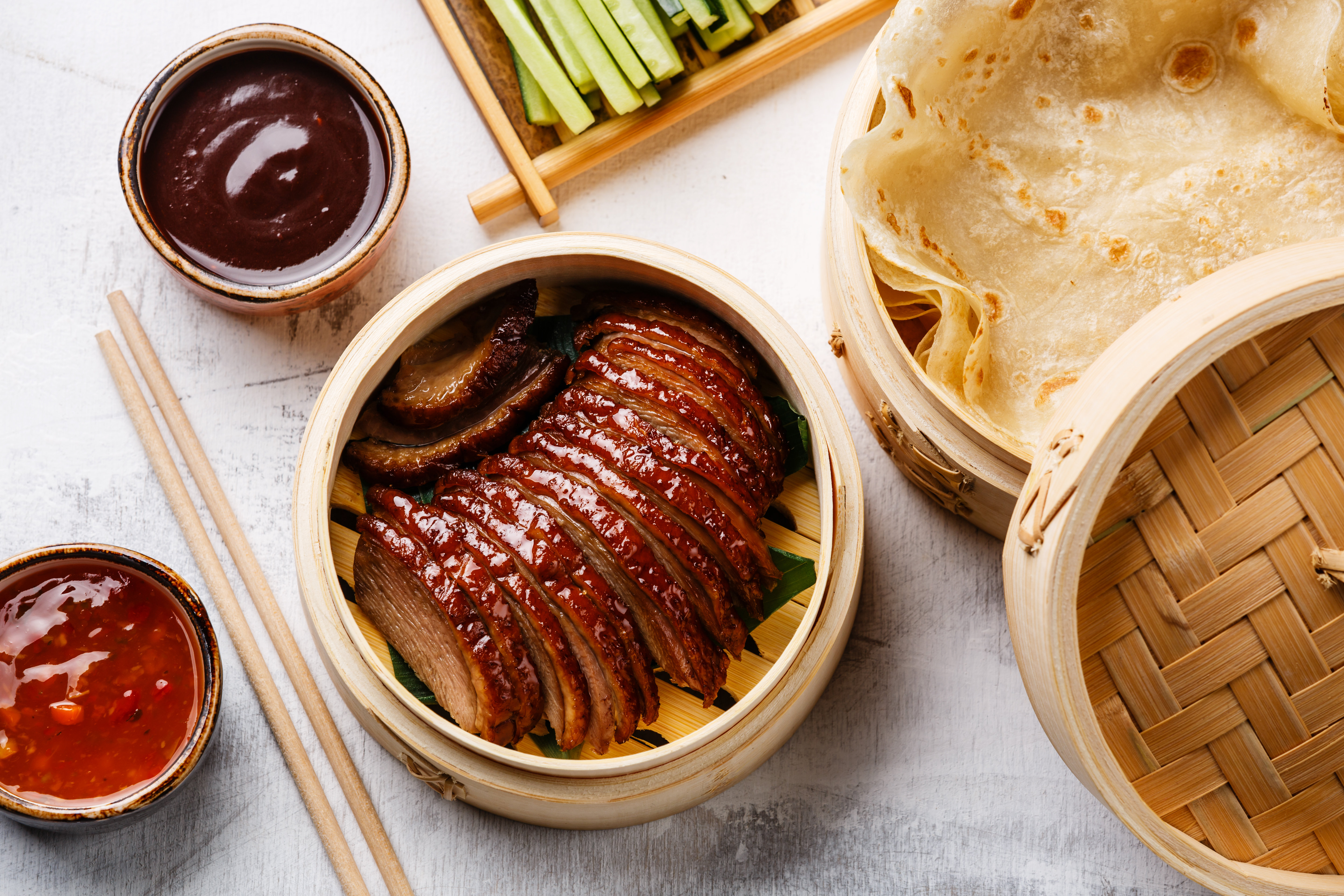 Ebern Designs Sliced Peking Duck - Wrapped Canvas Photograph | Wayfair ...