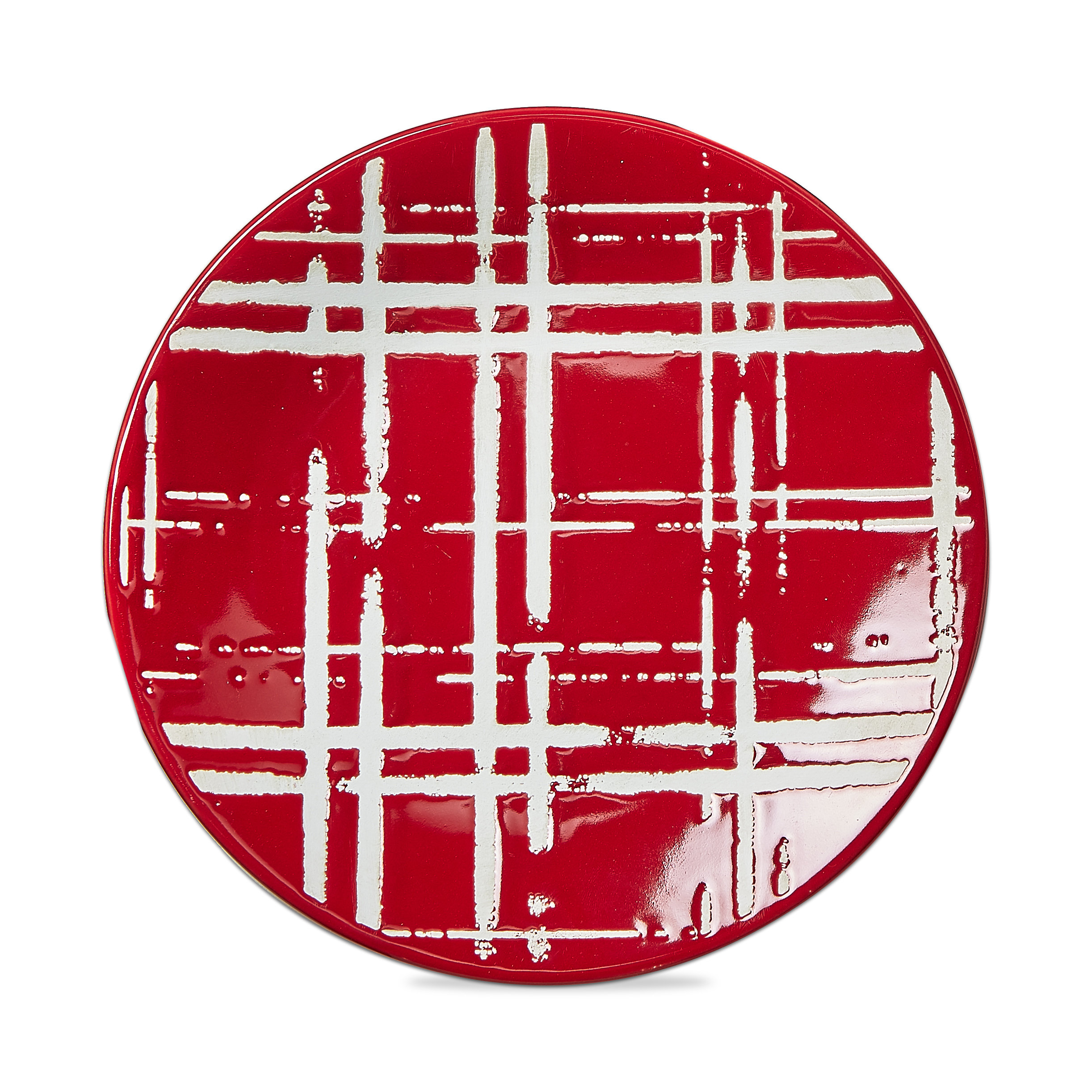 The Holiday Aisle® Plaid App Plate | Wayfair