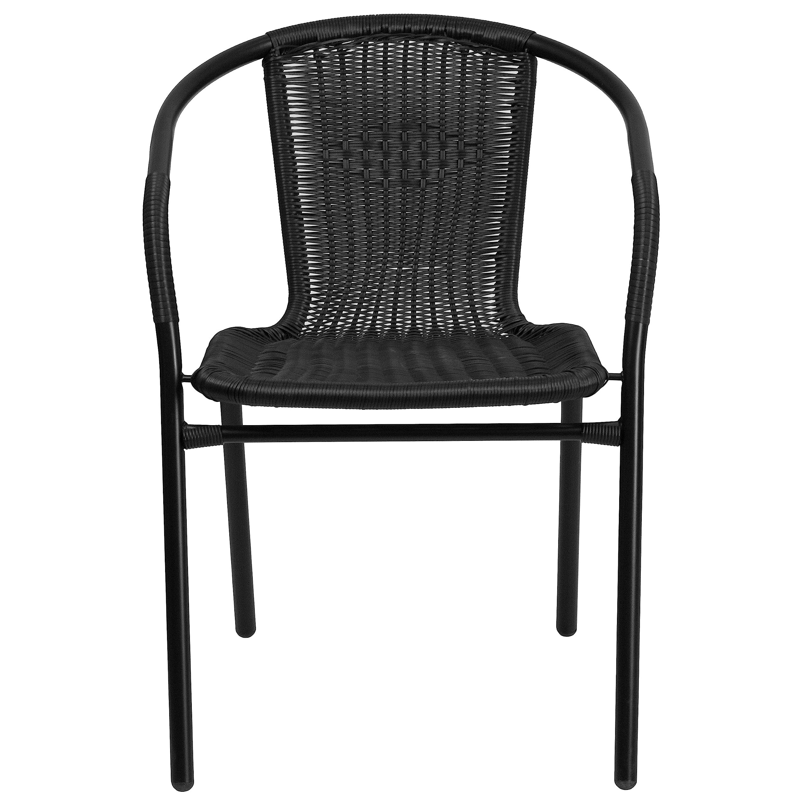 Corrigan Studio® Modern Rattan Indoor/Outdoor Stackable Dining Chairs ...