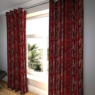 Red Curtains & Drapes You'll Love | Wayfair